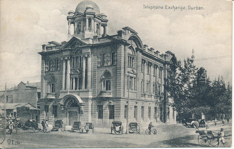 Postcard: Telephone Exchange - Centre for Gold Rush Collections