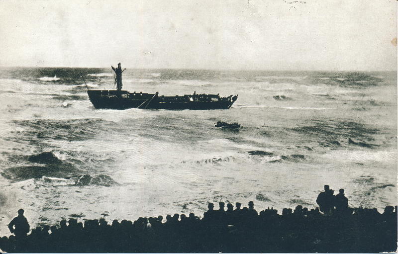 Postcard: Wreck Of The Foudroyant - Centre for Gold Rush Collections