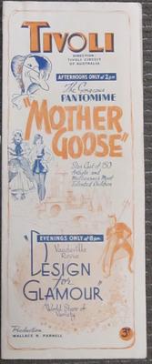 Mother Goose and Design for Glamour - Centre for Gold Rush Collections