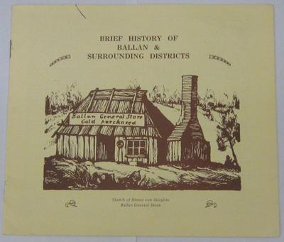 Brief History of Ballan and surrounding district - Centre for Gold Rush ...