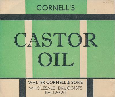 Label, Castor Oil - Centre for Gold Rush Collections