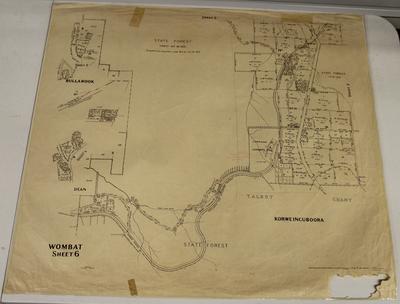 Map, Wombat (State Forest), Sheet 6 - Centre for Gold Rush Collections