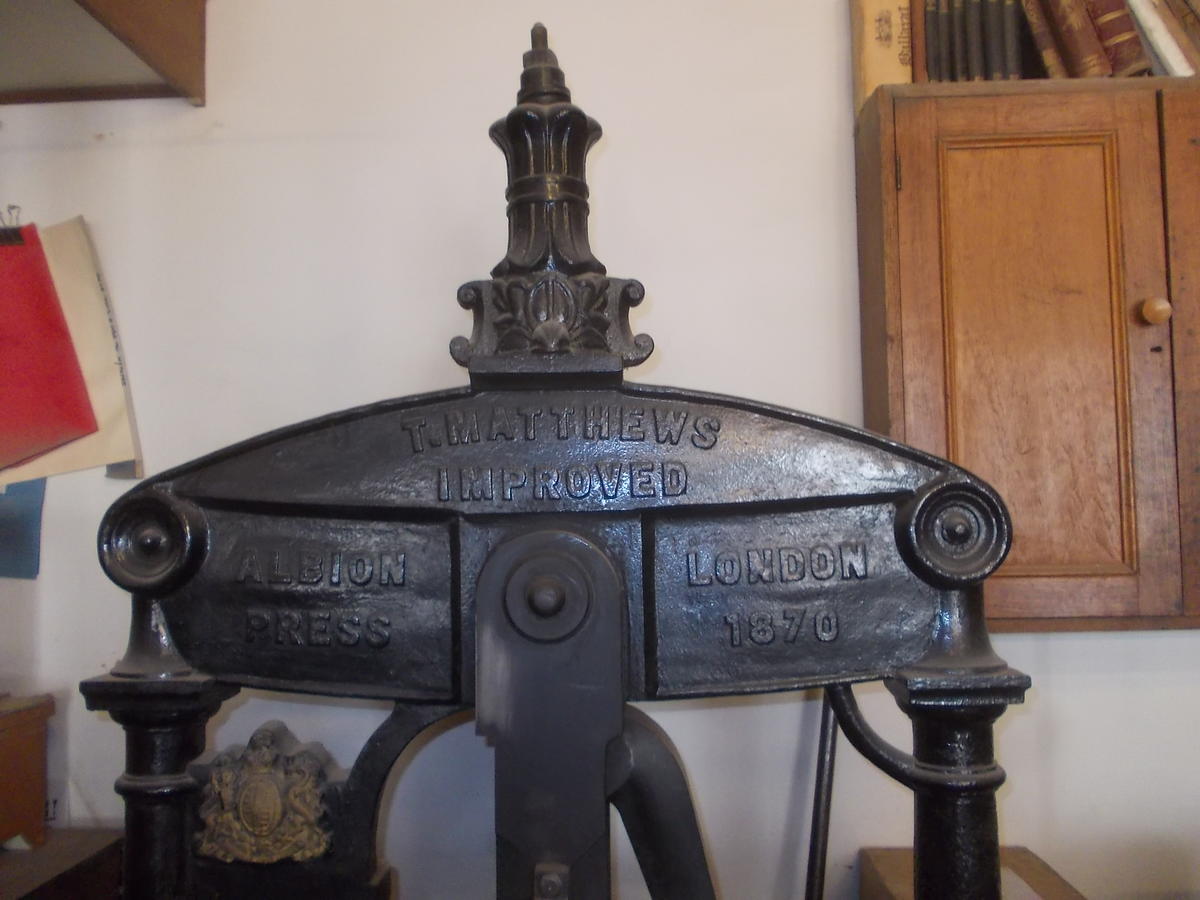 Albion Hand Press - Centre for Gold Rush Collections