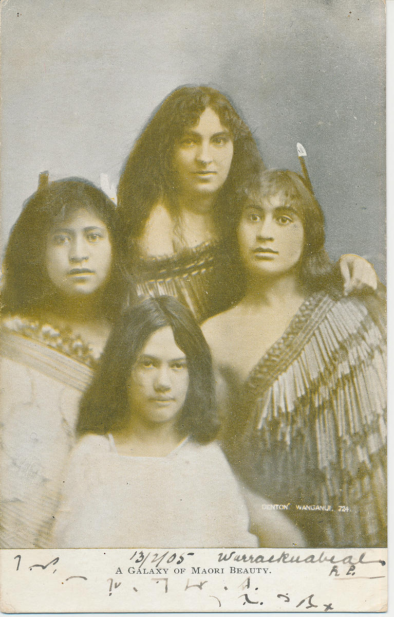 Postcard: A Galaxy Of Maori Beauty. - Centre for Gold Rush Collections