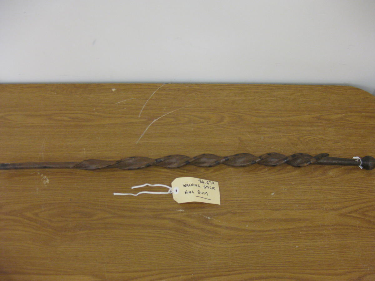 King Billy's walking stick - Centre for Gold Rush Collections