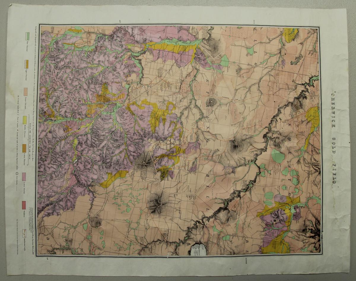 Map, Creswick Gold Field - Centre for Gold Rush Collections