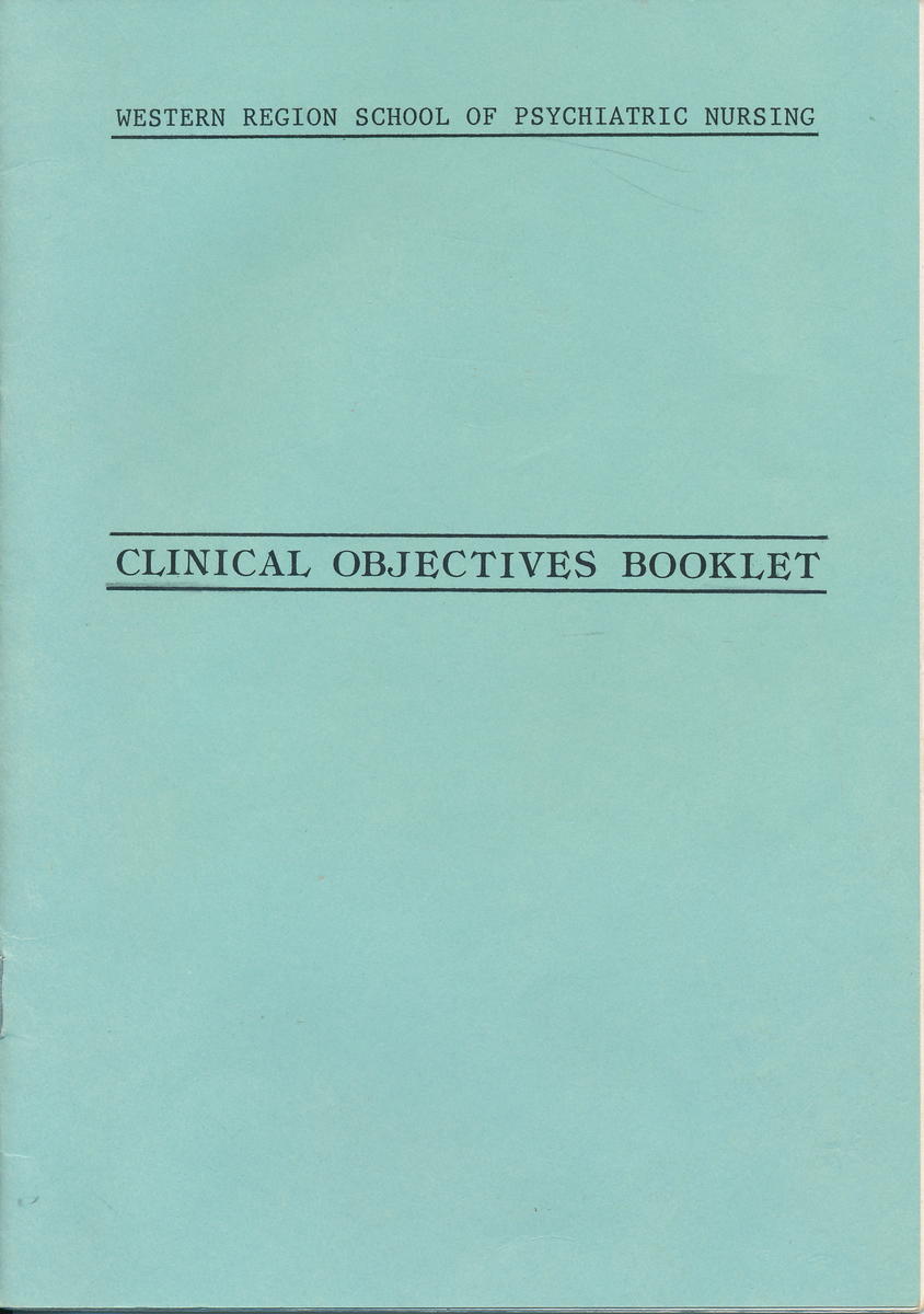 Clinical Objectives Textbook - Centre for Gold Rush Collections