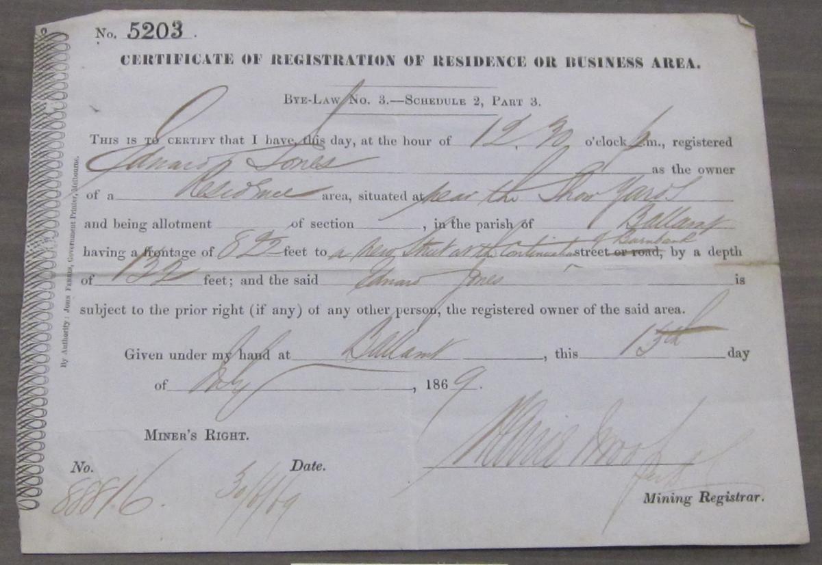 Certificate of Registration of Residence or Business Area - Centre for ...