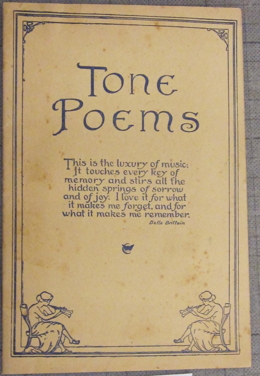 Tone Poems - Centre for Gold Rush Collections