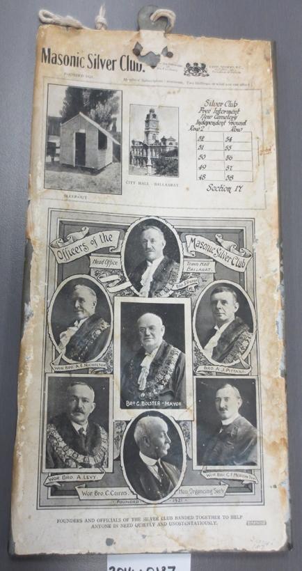 Masonic Silver Club - Centre for Gold Rush Collections