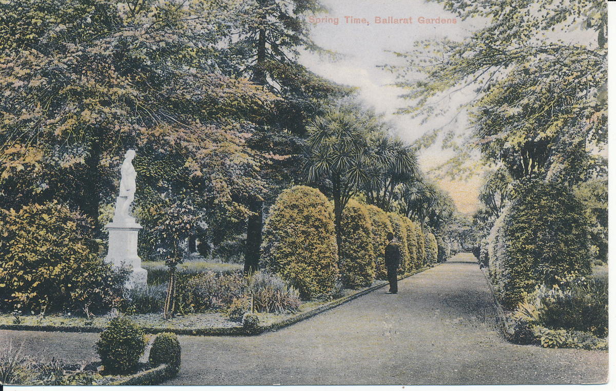 Postcard, Ballarat. Spring Time, Ballarat Gardens. - Centre for Gold ...