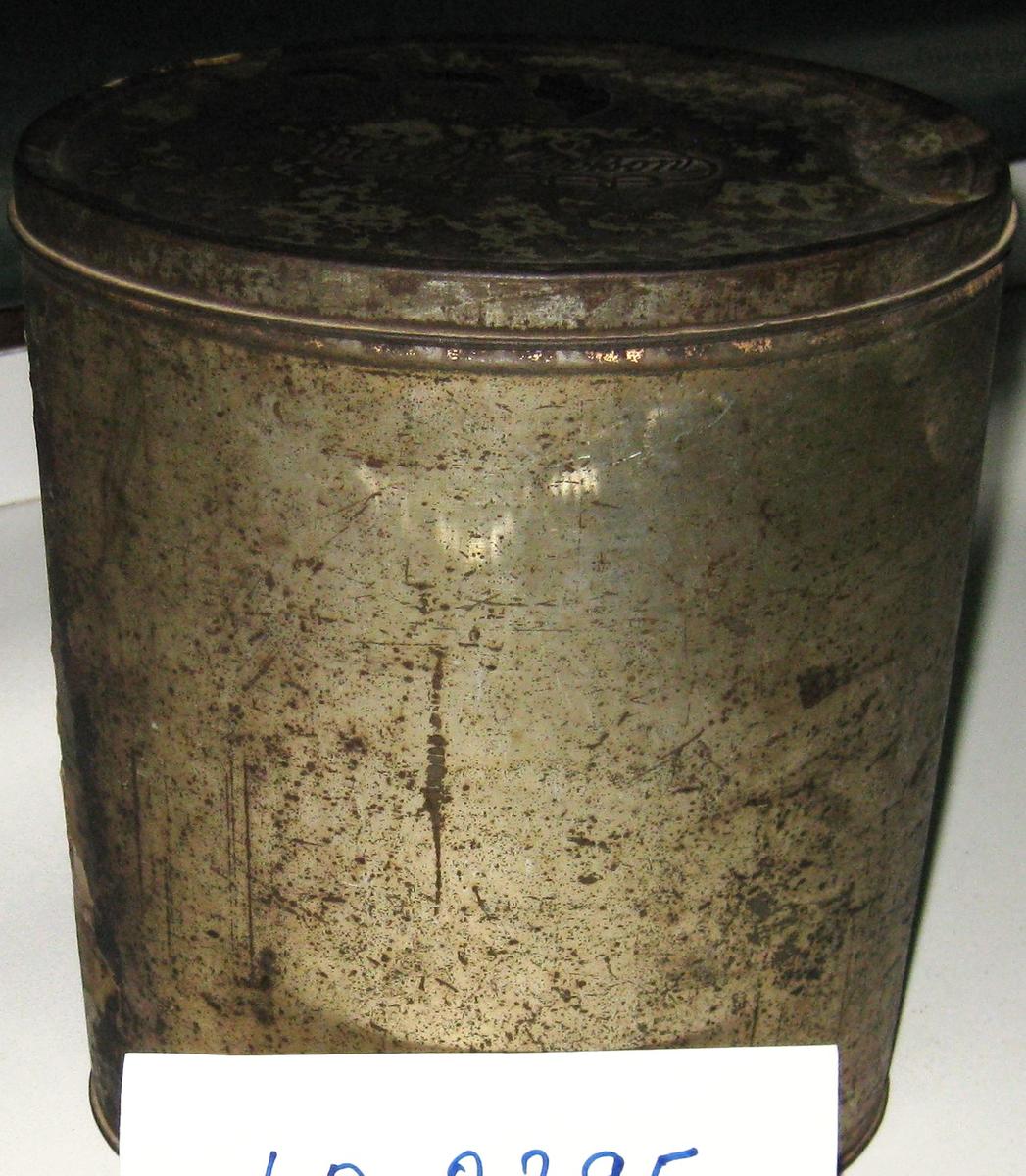 Oval Tin Container - Centre for Gold Rush Collections