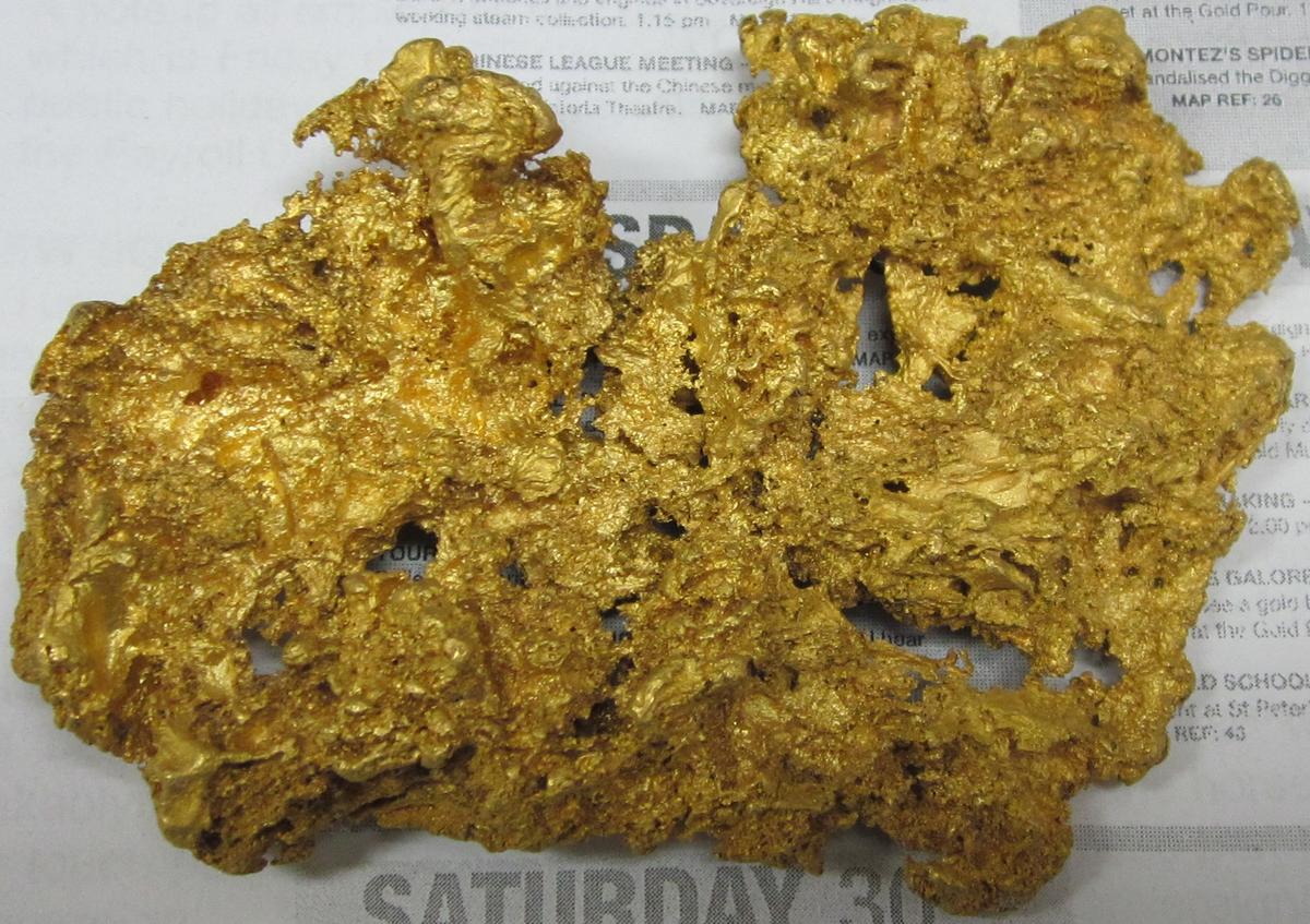Gold Nugget - 'Australia Nugget' - Centre for Gold Rush Collections
