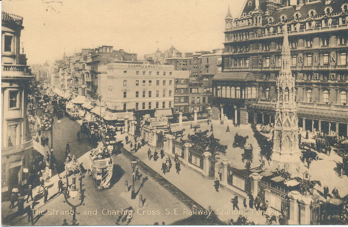 The Strand and Charing Cross S.E. Railway Station London - Centre for ...