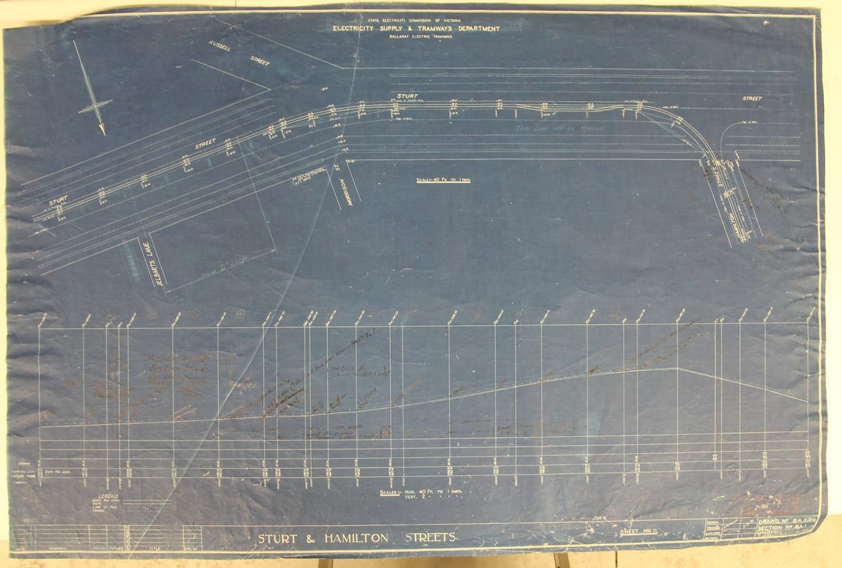 Plan, Blueprint - Centre for Gold Rush Collections