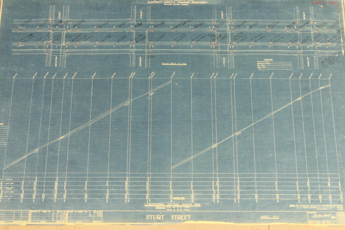 Plan, Blueprint - Centre for Gold Rush Collections