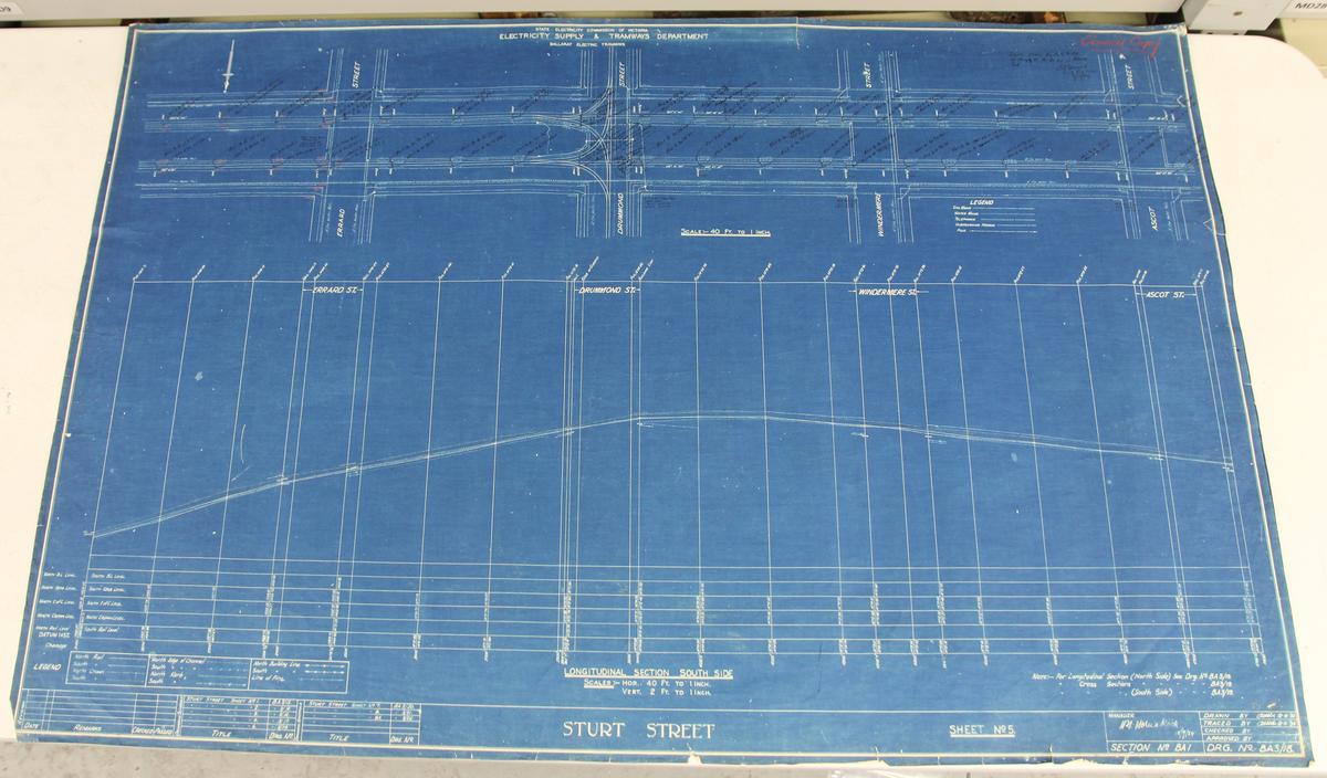 Plan, Blueprint - Centre for Gold Rush Collections