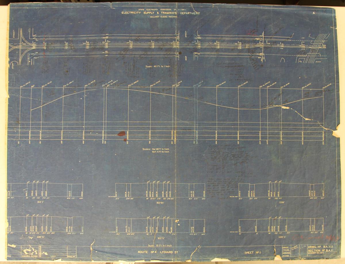 Plan, Blueprint - Centre for Gold Rush Collections