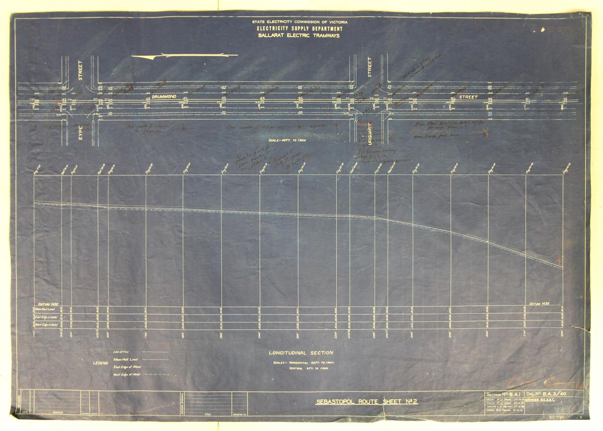 Plan, Blueprint - Centre for Gold Rush Collections